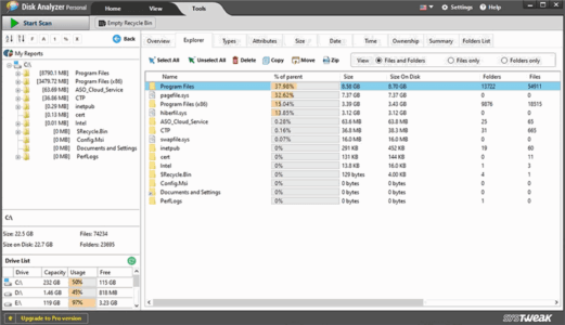 Aplikasi untuk Melihat Ukuran File dan Folder Besar pada Disk