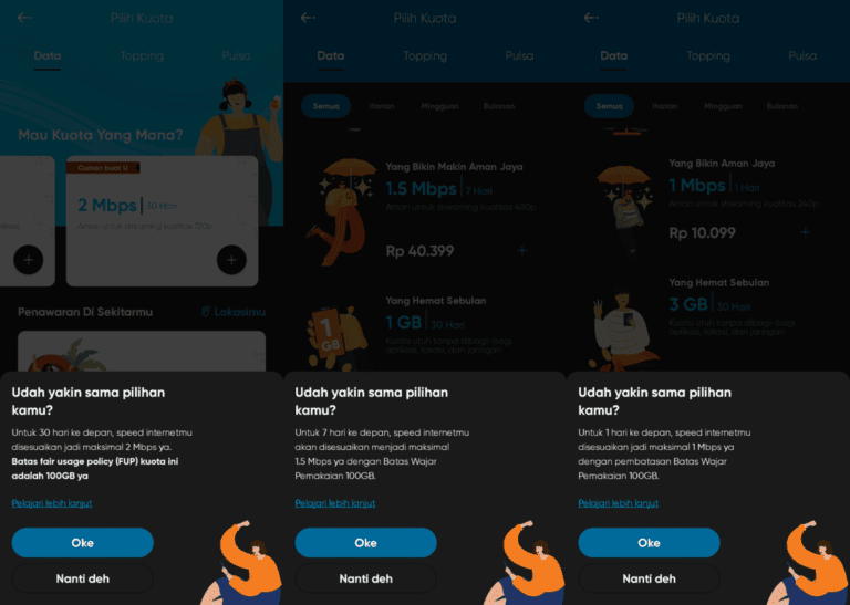 Kartu by.U pilihan Kuota data dan Paket Internet Unlimited - Sepoin